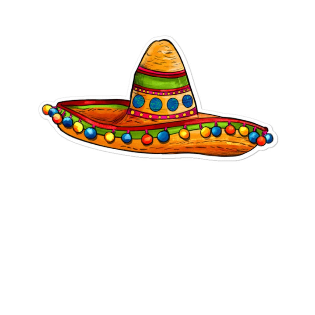 Sombrero Sticker - Etsy