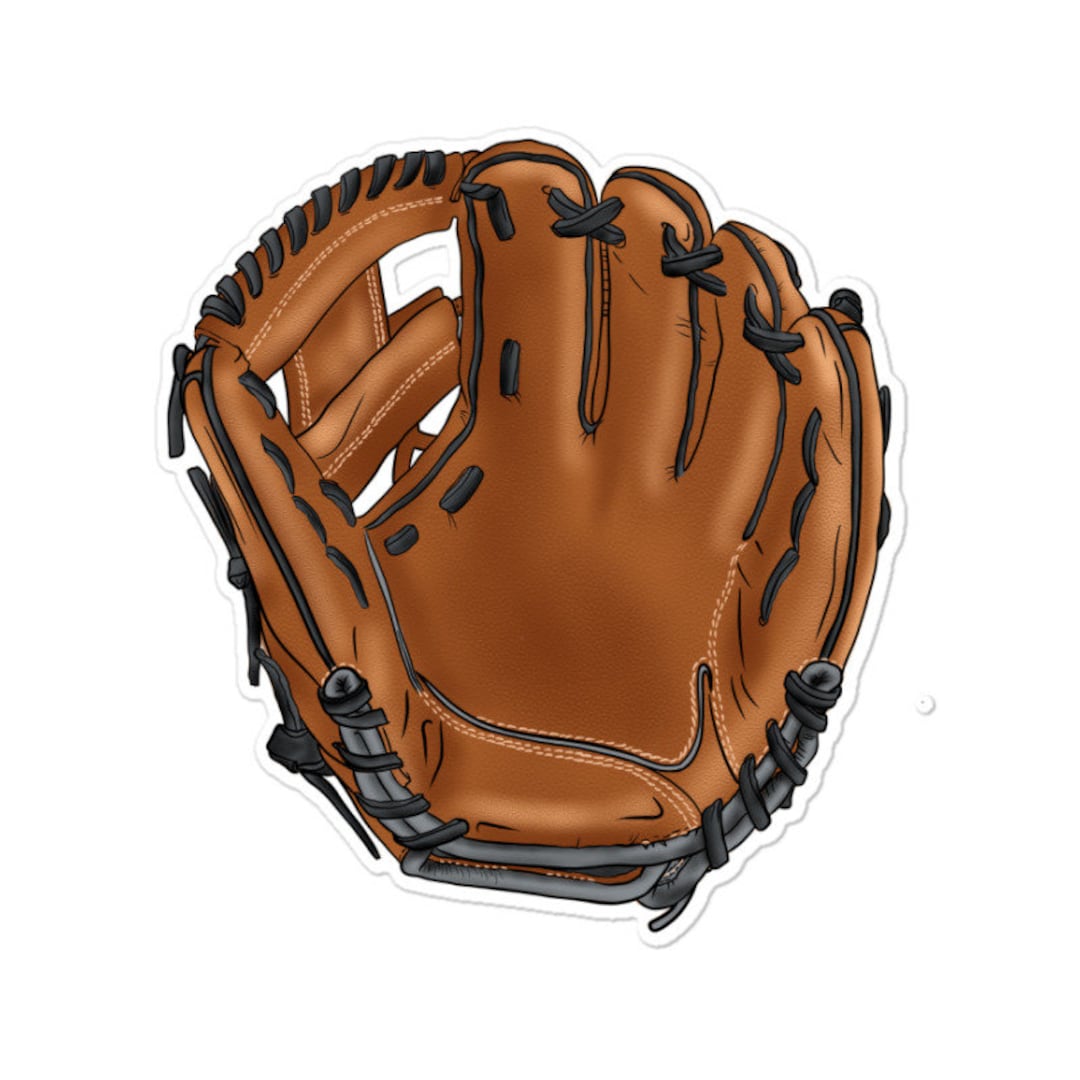Baseball Glove Sticker - Etsy
