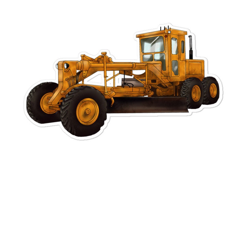 Motor Grader Sticker - Etsy