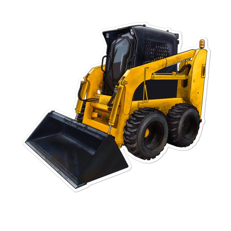 Skid Steer Loader Sticker - Etsy
