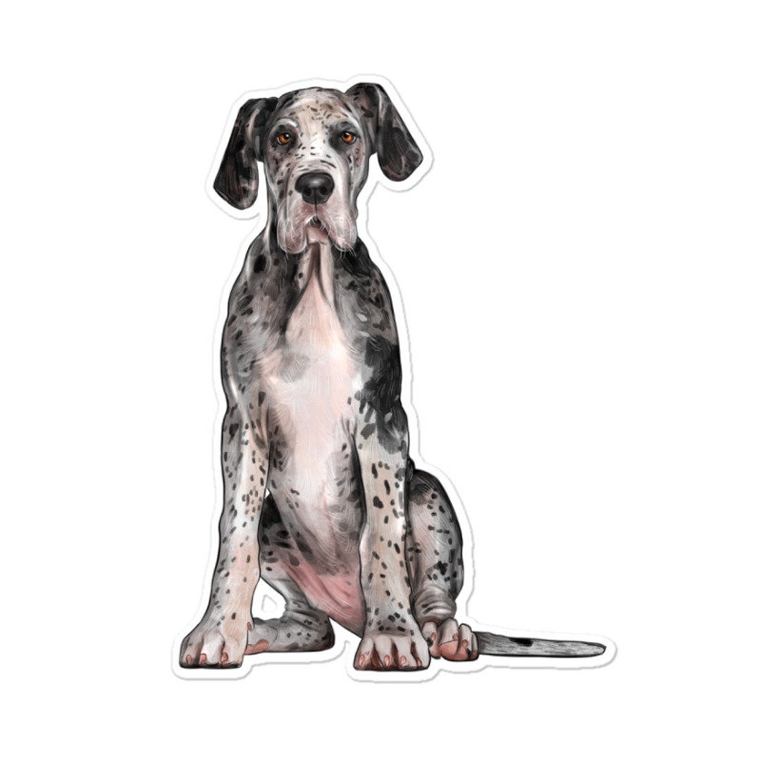 Great Dane Dog Sticker - Etsy