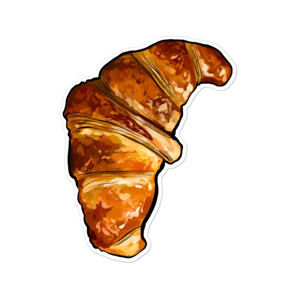 Croissant Sticker - Etsy