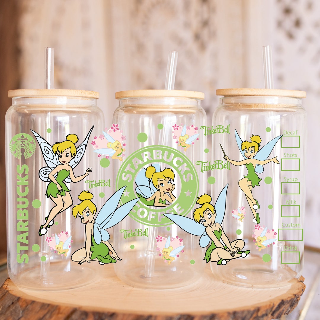 Tinkerbell UVDTF, Starbucks Coffee, Disney, UV DTF Cup Wrap, Transfers ...