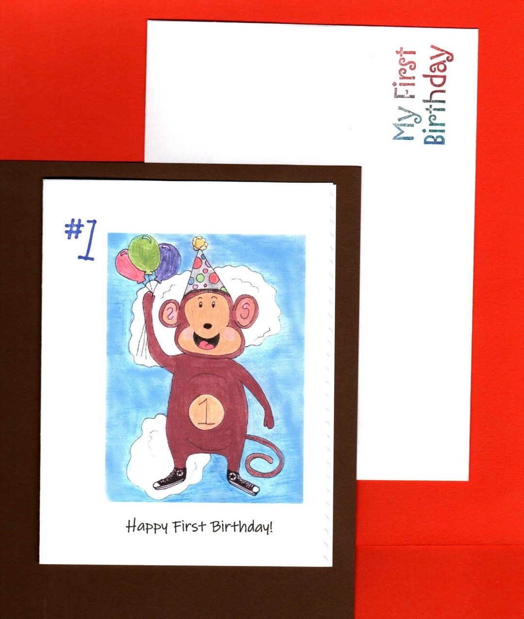 Celebrate Your Little Monkey's First Year With Our Happy Birthday Card ...