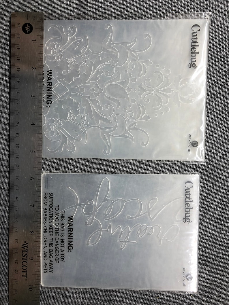 Creative Escape - Cuttlebug Embossing Folder - A2 & 5x7 - New in ...