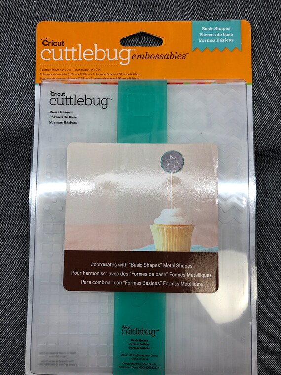 Basic Shapes Cuttlebug Embossing Folder 5x7 - Etsy