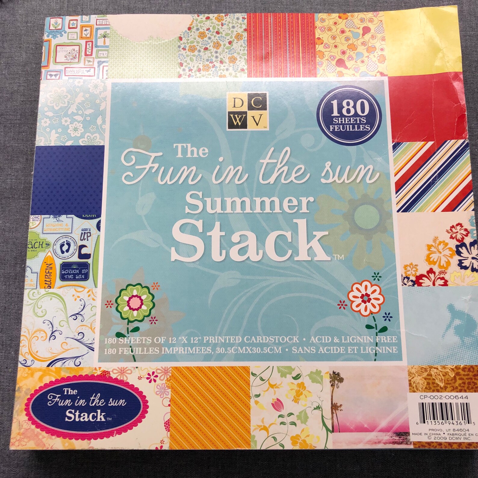 The Fun in the Sun Summer Stack Printed Paper DCWV 12x12 May Be Missing ...