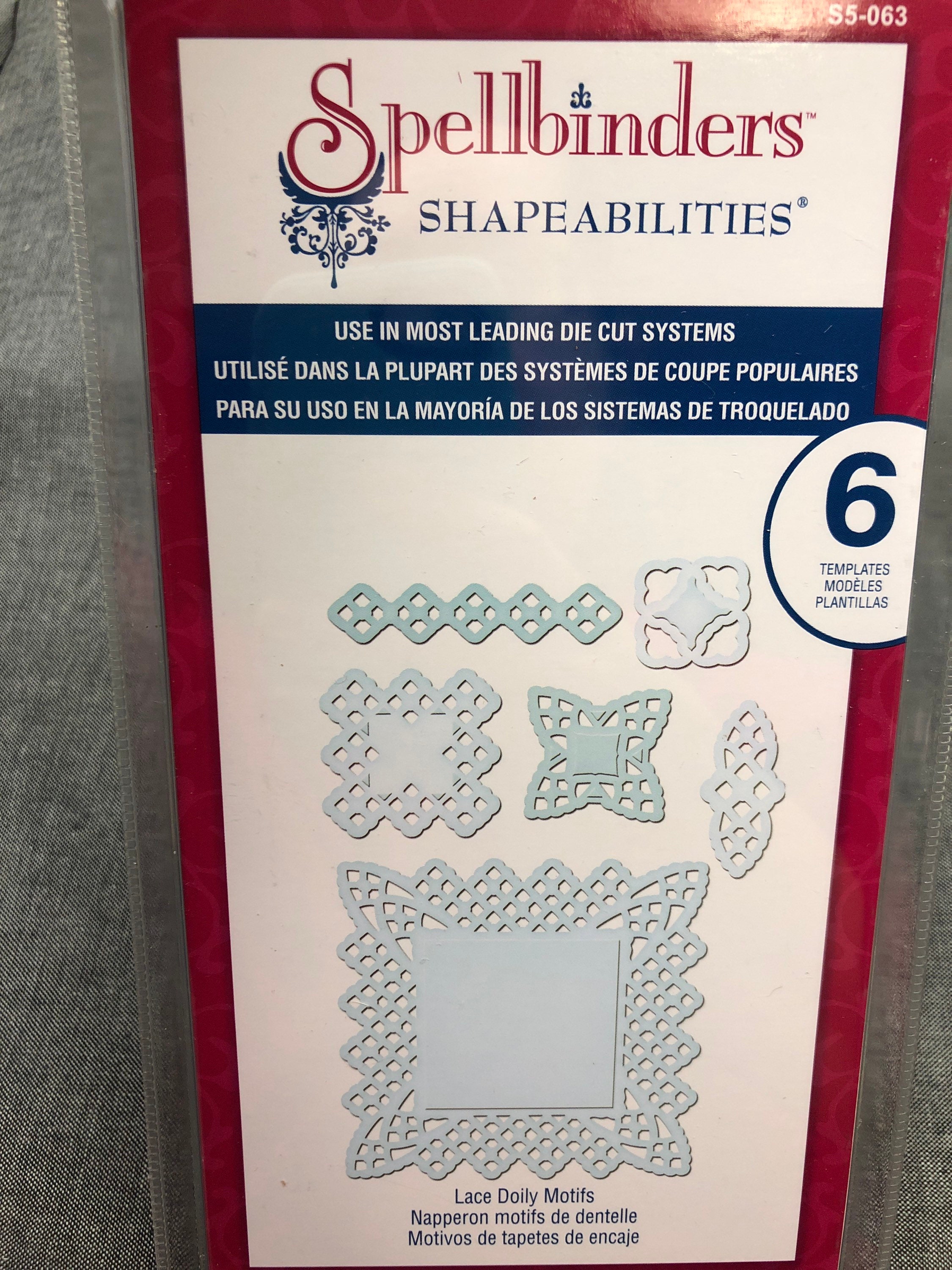 Spellbinders S5063 - Lace Doily Motifs - Shapeabilities Die - Cut ...