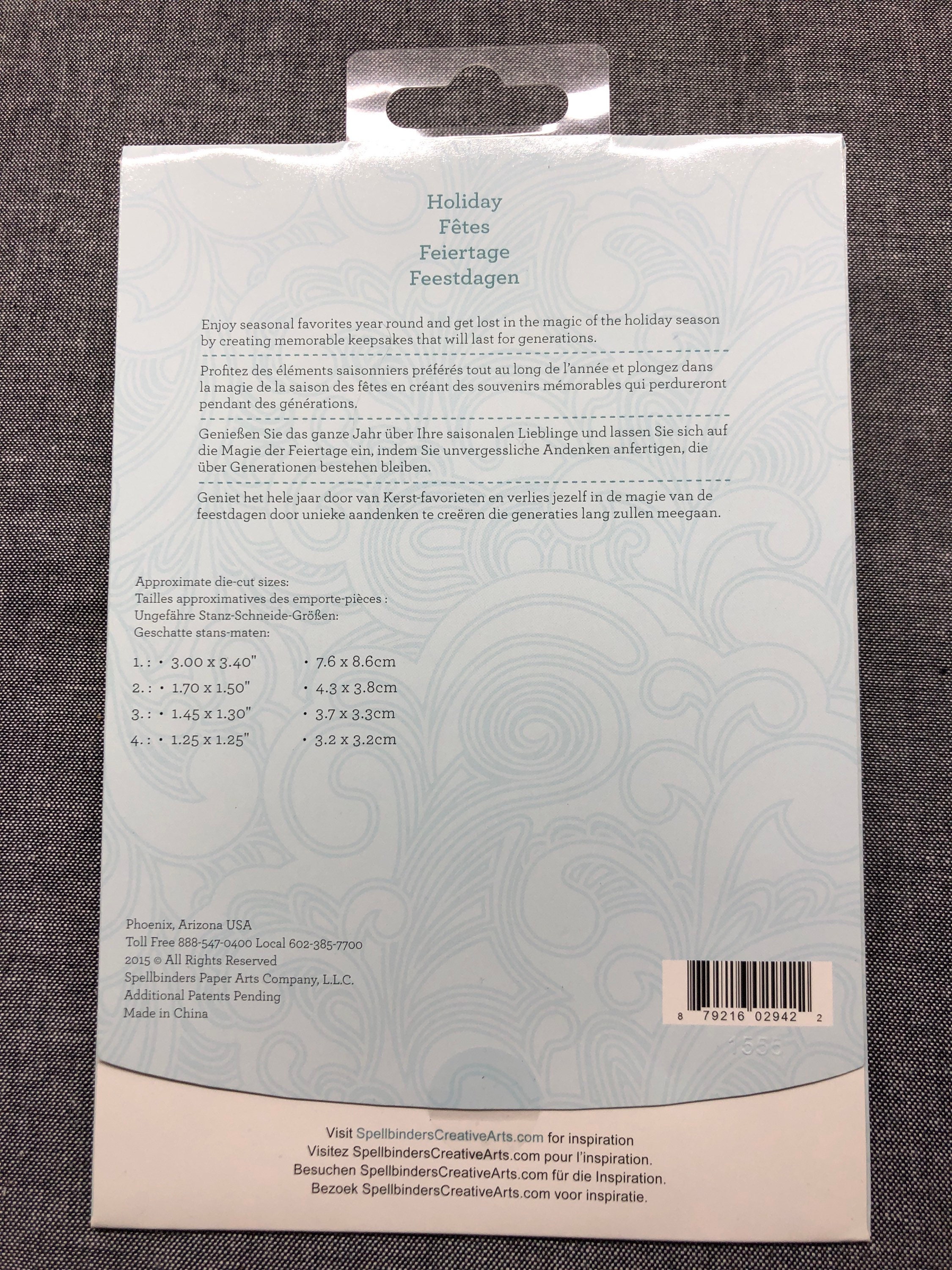 Spellbinders S5236 Create A Flake 6 Holiday Cut/emboss/stencil New in ...