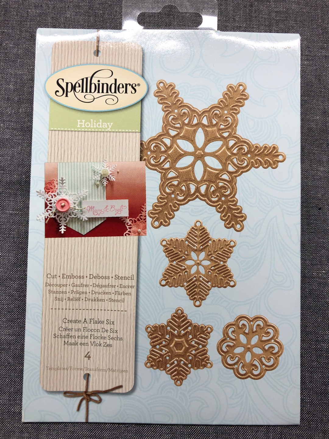 Spellbinders S5236 - Create A Flake 6 - Holiday - Cut/emboss/stencil ...