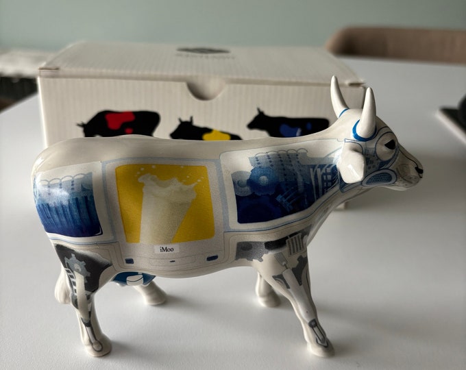 2001 Cow Parade Bumble Bee Cow #9135 With Original Box Museum Figurine ...