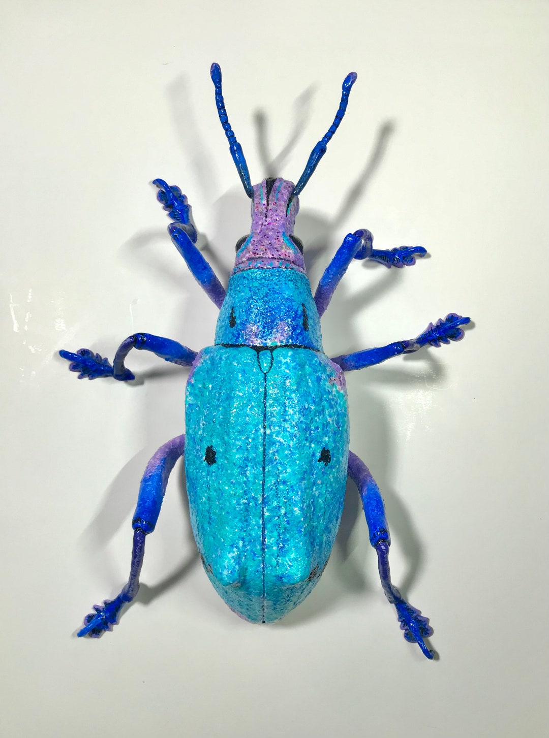 Glitter Weevil Sculpture: 18" Handcrafted Insect Art - Etsy