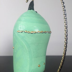 5 3/4" Monarch Chrysalis With Stand , 8 1/2" Tall in Stand, Chrysalis ...