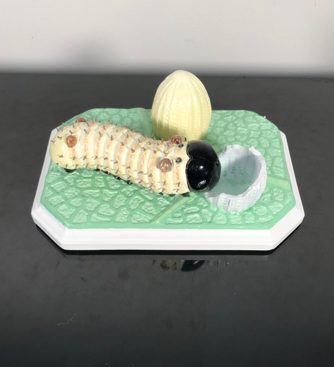 Monarch Egg and 1st Instar Caterpillar Sculpture - Etsy
