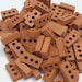 Miniature Bricks. Perforated Red Brick 25 Mm. (90u.) - Etsy