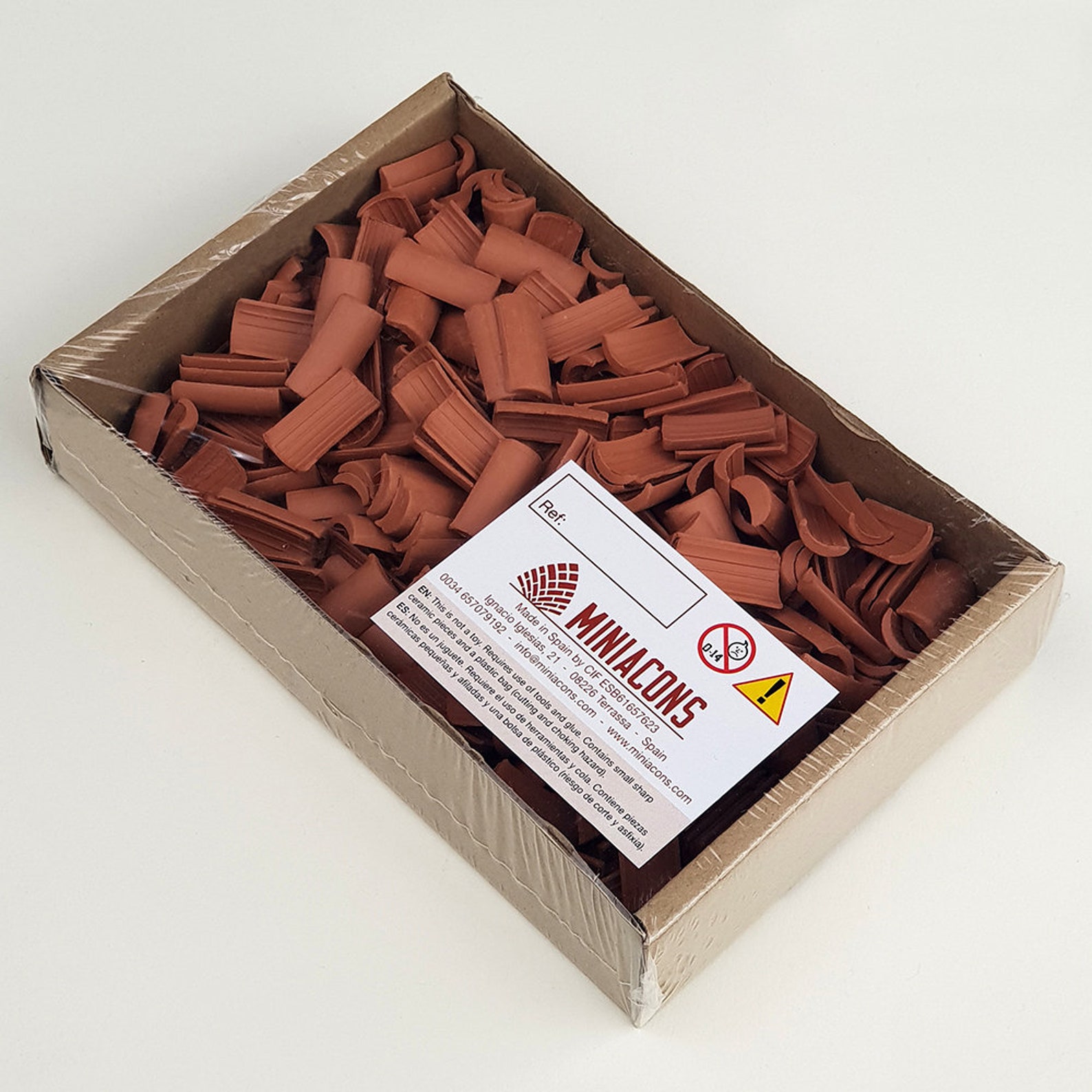 Miniatuur dakpannen. Gebogen missie rode dakpan 20 mm (300u.) - Etsy ...