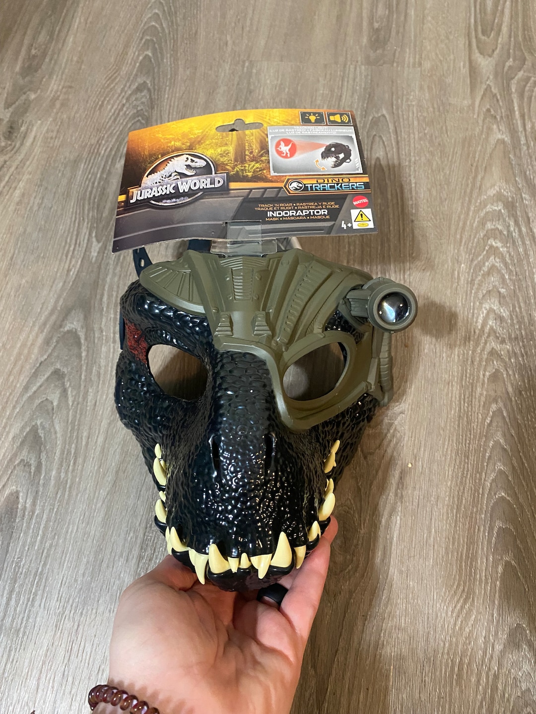 Indoraptor Dinosaur Mask With Tracking Light and Sound - Etsy