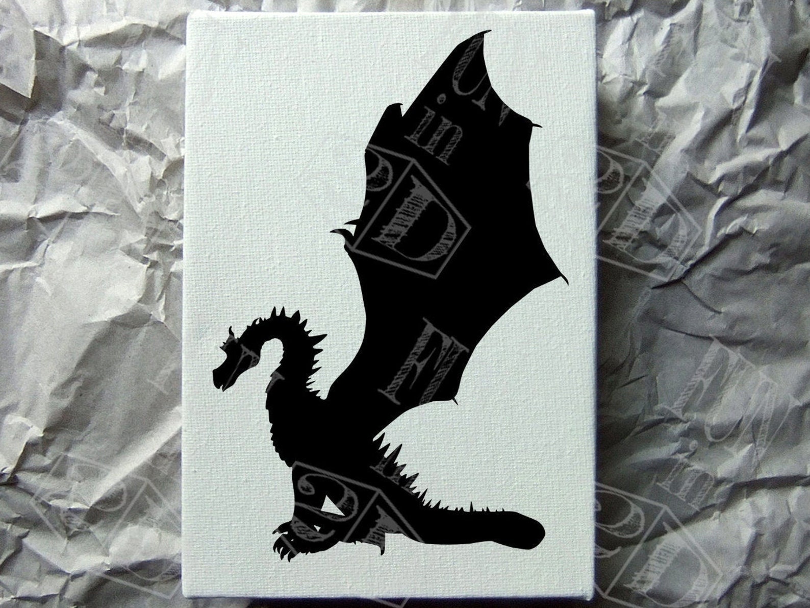 Sitting Dragon Wings Extended SVG, PNG, DXF Cut Files for Cricut and ...
