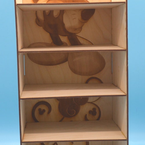 1st Mickey Mouse Round Shelf With Hangers All Wood - Etsy