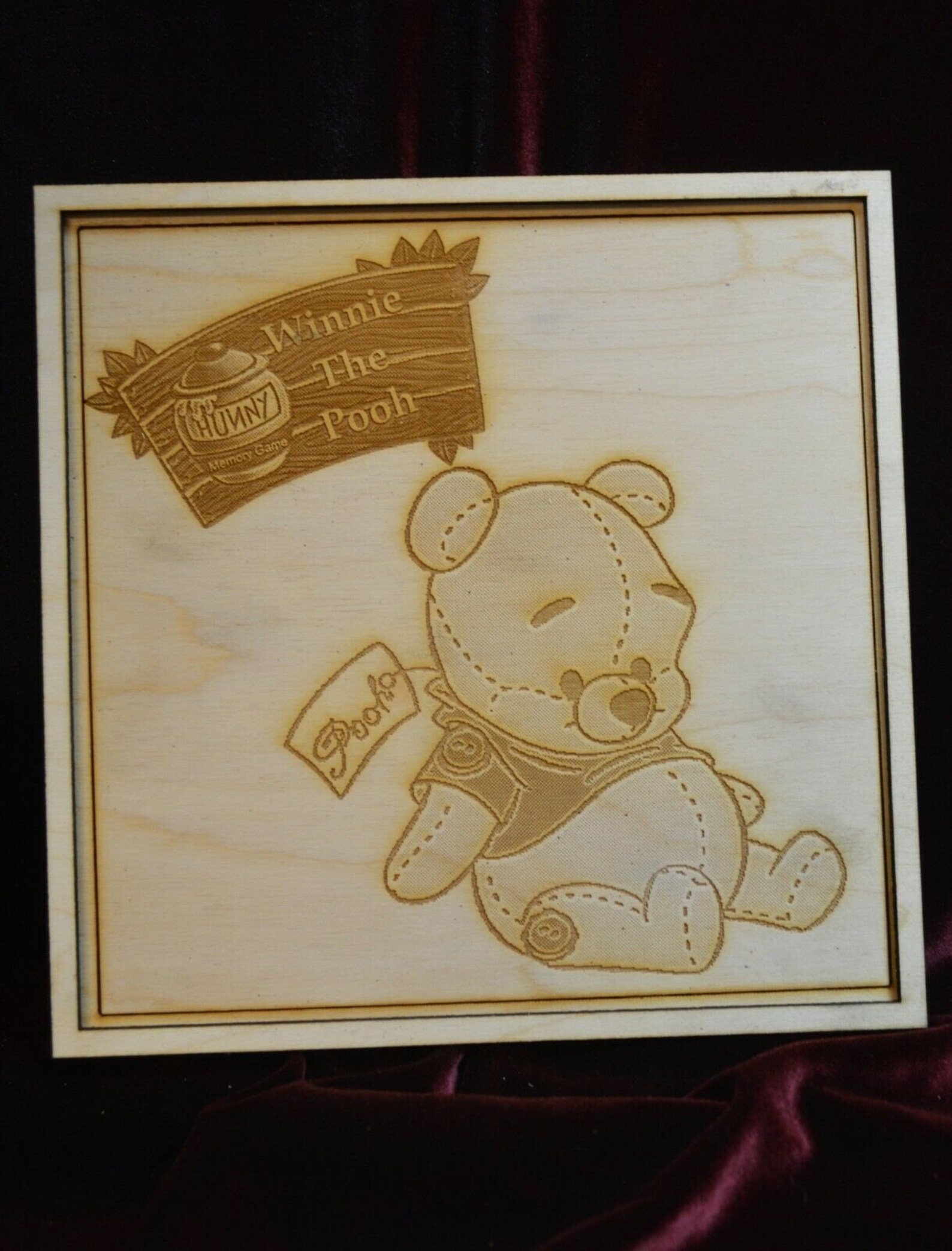 Winnie the Pooh Memory Game Slide Box | Etsy