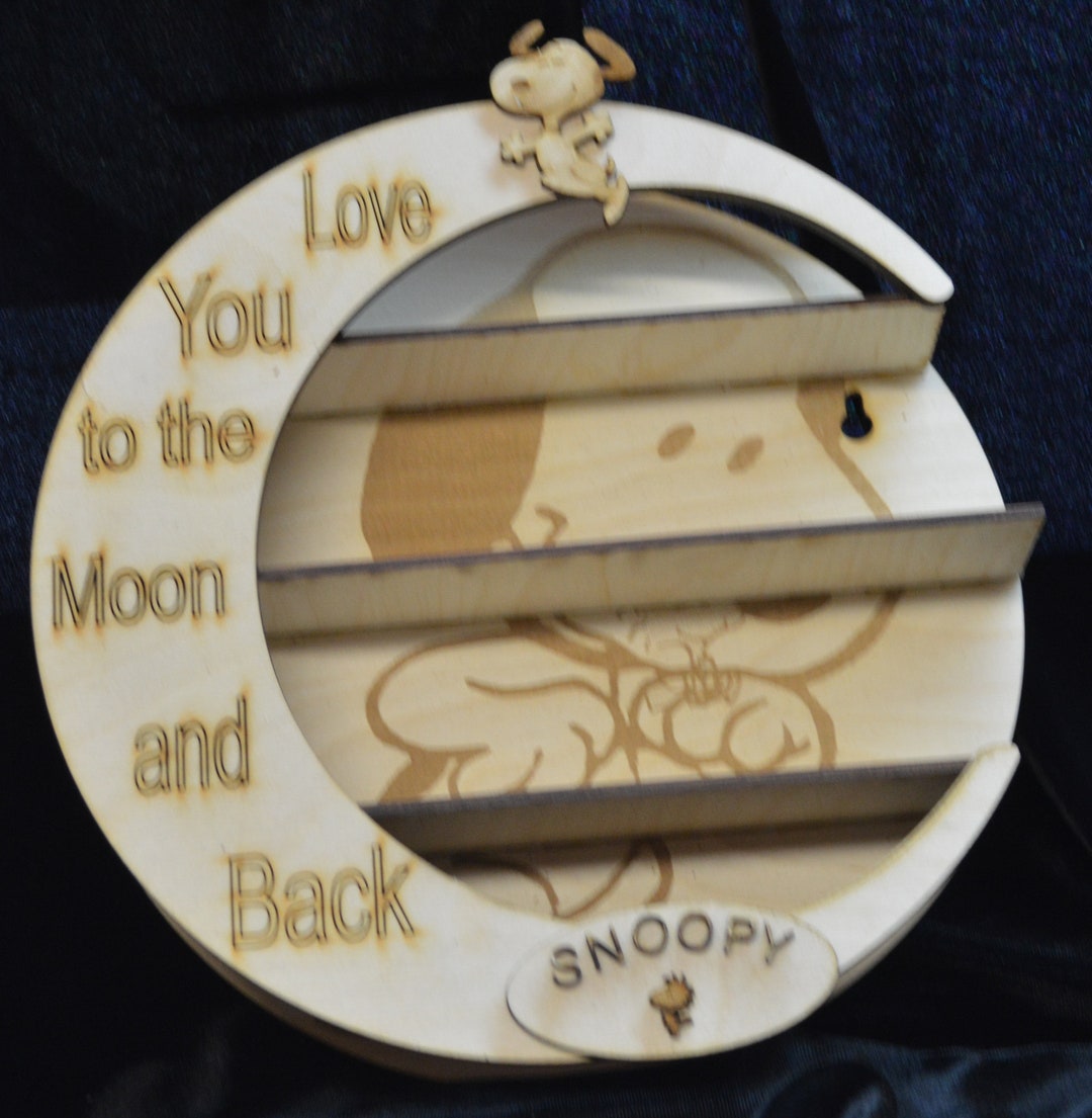 Snoopy Round Shelf All Wood - Etsy