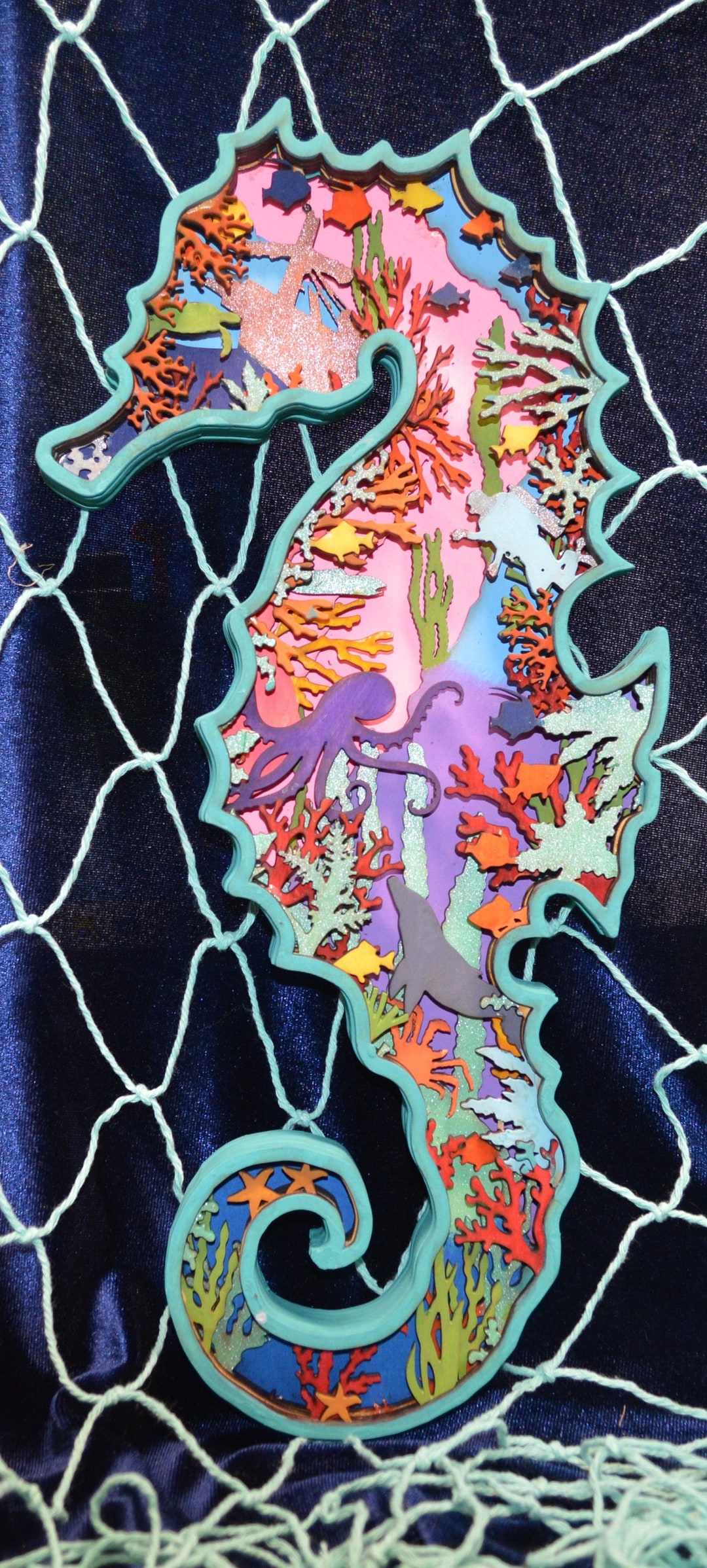 Layered Seahorse With Hook - Etsy