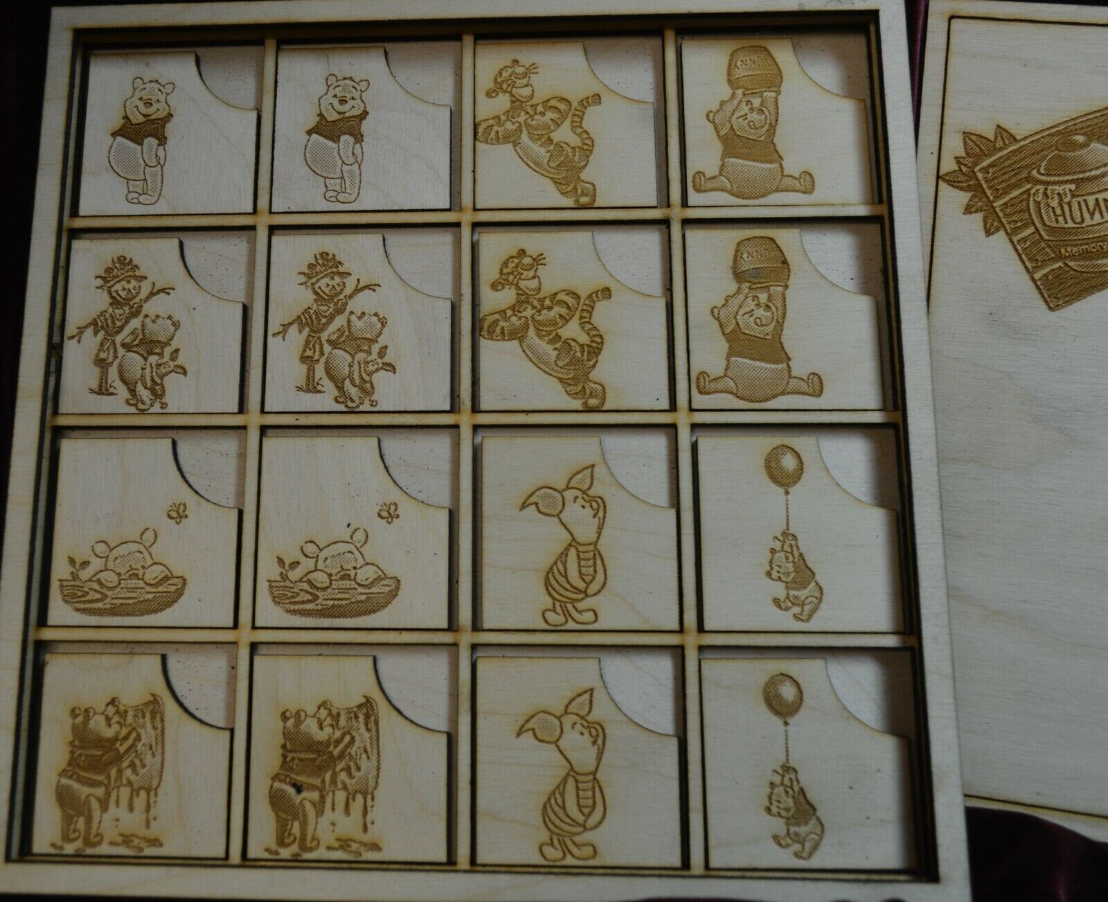 Winnie the Pooh Memory Game Slide Box | Etsy
