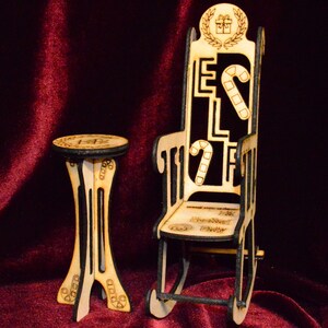 Small Rocking Chair and Table for a Very Tired Elf - Etsy