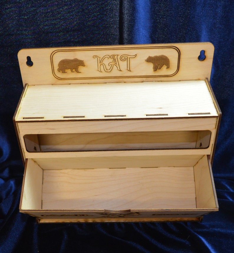 Mailbox With Pull Out Drawer All Wood/ Personalize for FREE - Etsy