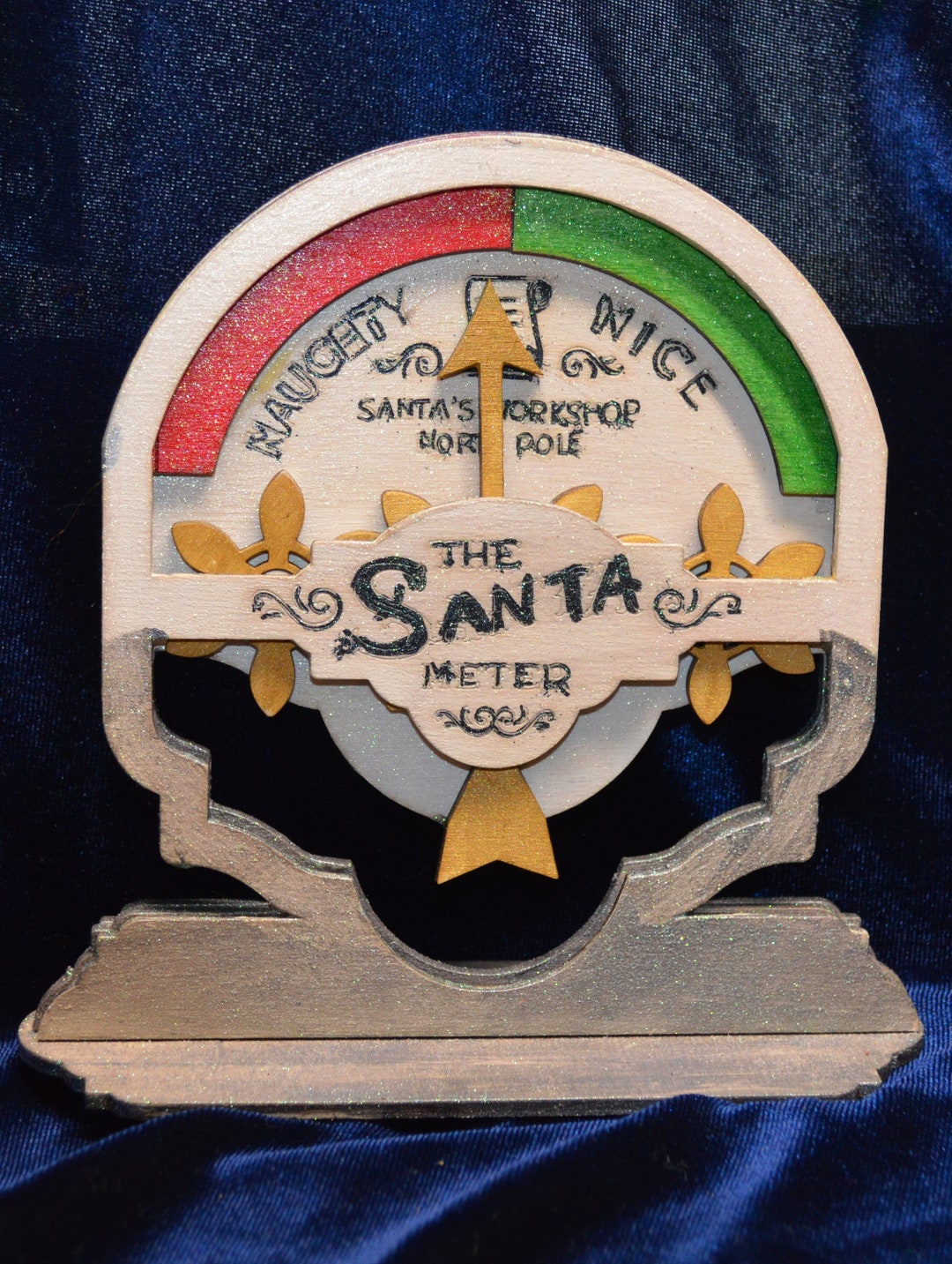 Santa Meter Naughty or Nice All Wood - Etsy