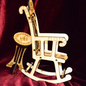 Small Rocking Chair and Table for a Very Tired Elf - Etsy