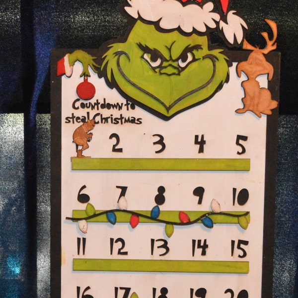 Wooden Grinch - Etsy