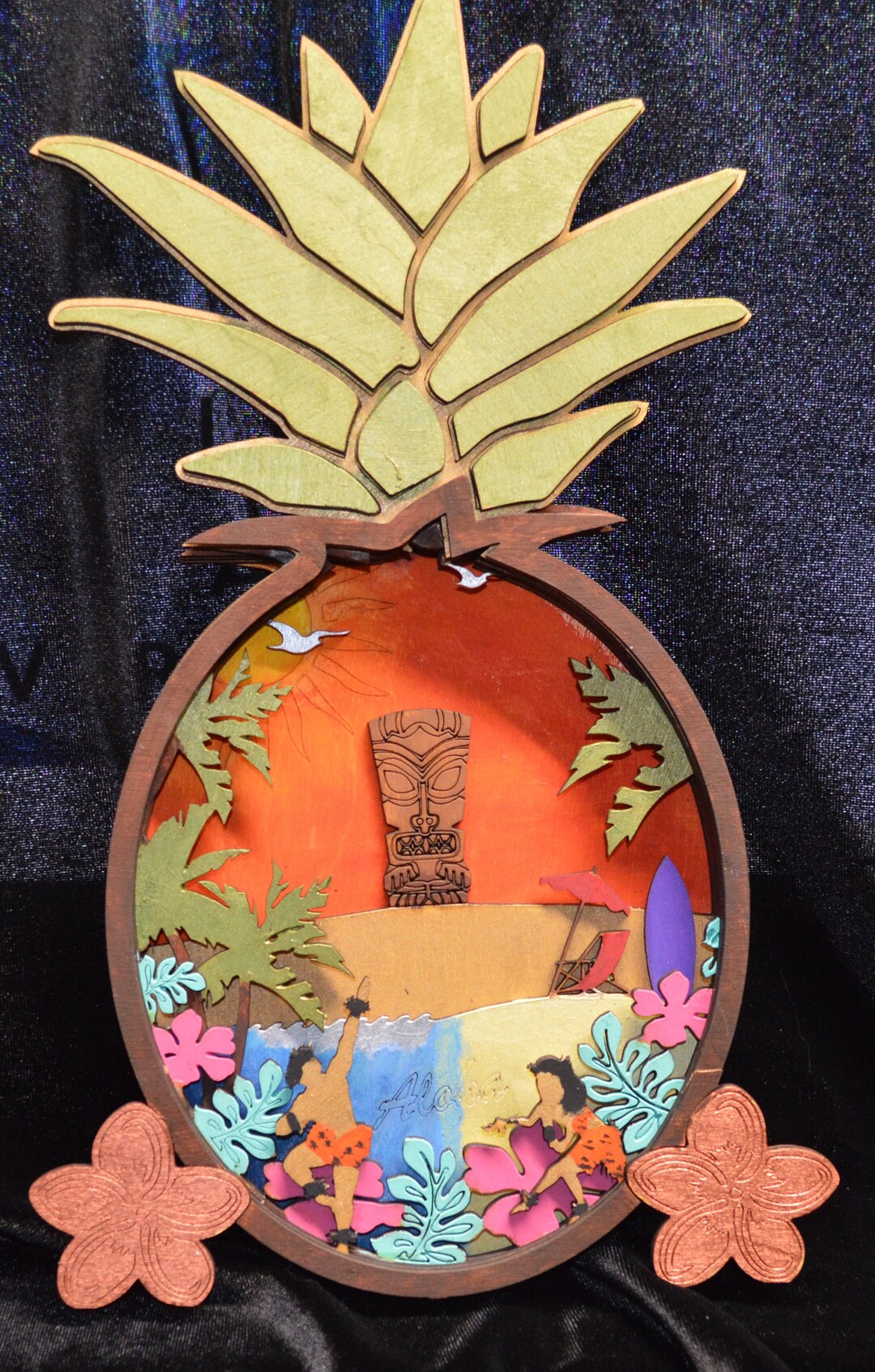 Layered Pinnapple With Hook - Etsy