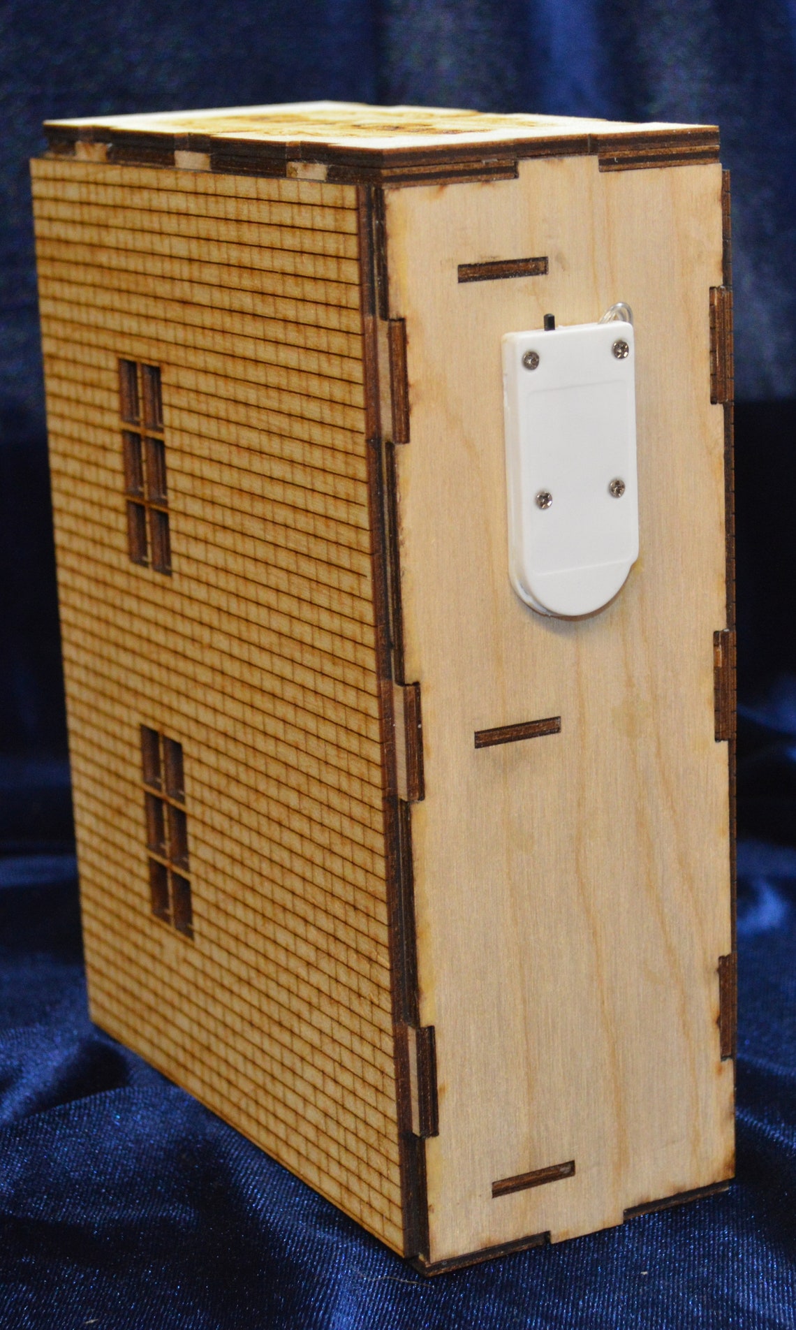 Wooden Book Nook With Blue Light All Wood - Etsy