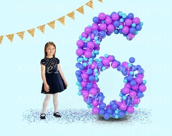 6th Birthday Backdrop - Etsy