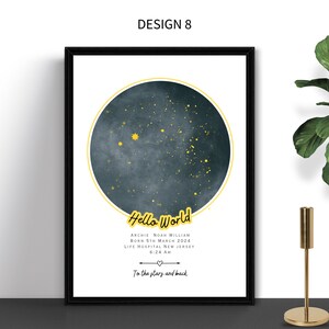 New Baby Star Map Gift | Night You Were Born | Personalised Gift for ...