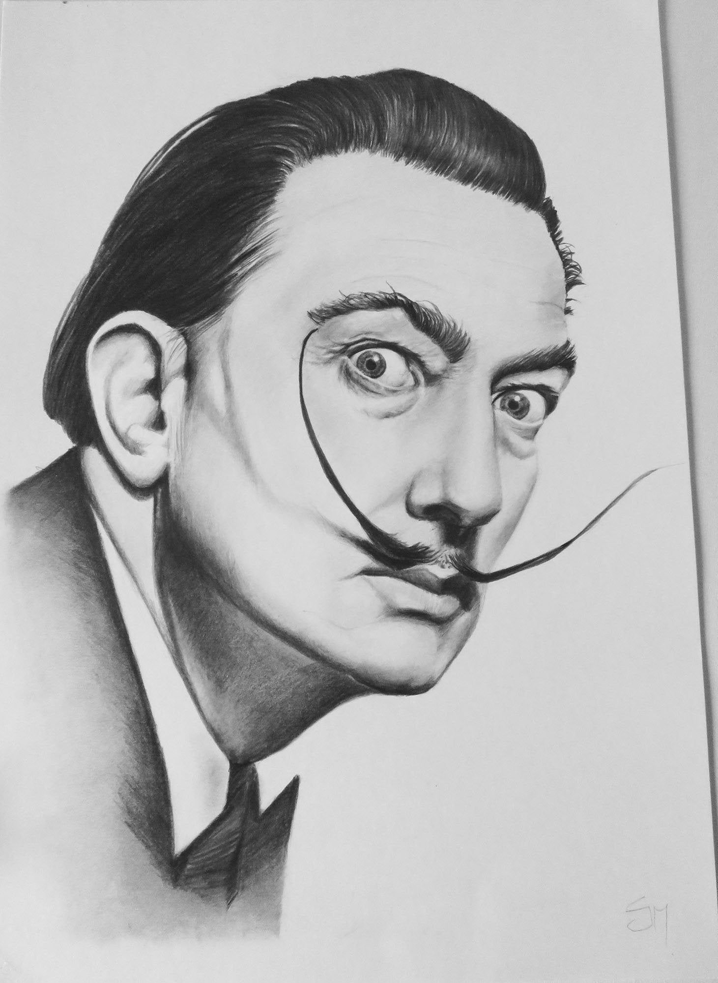 Salvador Dalì Drawing Portrait | Etsy