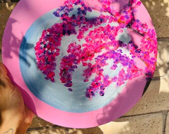 Crystal Grid Art: Cherry Blossoms/magnolias CONTENTMENT / Crystals on ...