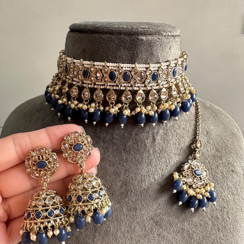 Navy Blue Jewelry - Etsy