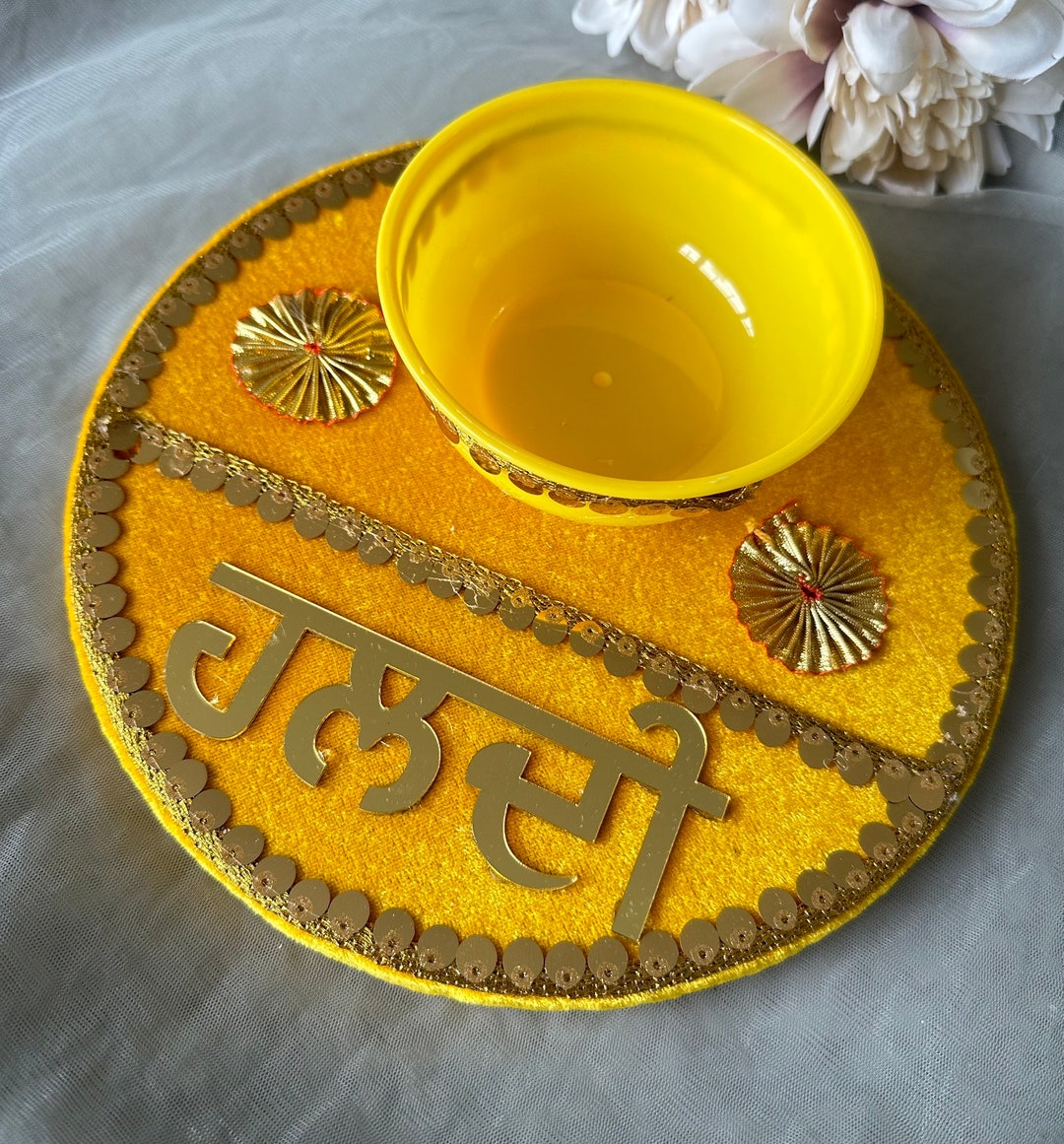 Gg Beautiful Haldi Tray Thali - Etsy