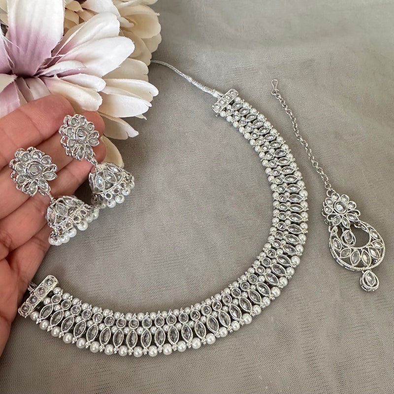 Silver Jewelry Set - Etsy