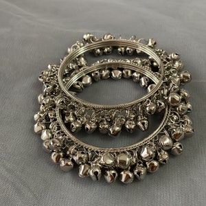 Gg Pretty Pair of Ghungru Bangles - Etsy UK