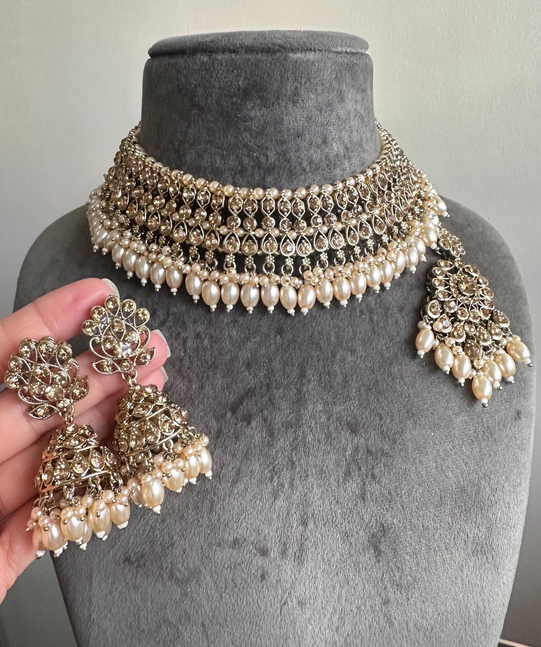 Gg Beautiful Imitation Australian Stones Beads Jewellery Set((10) - Etsy