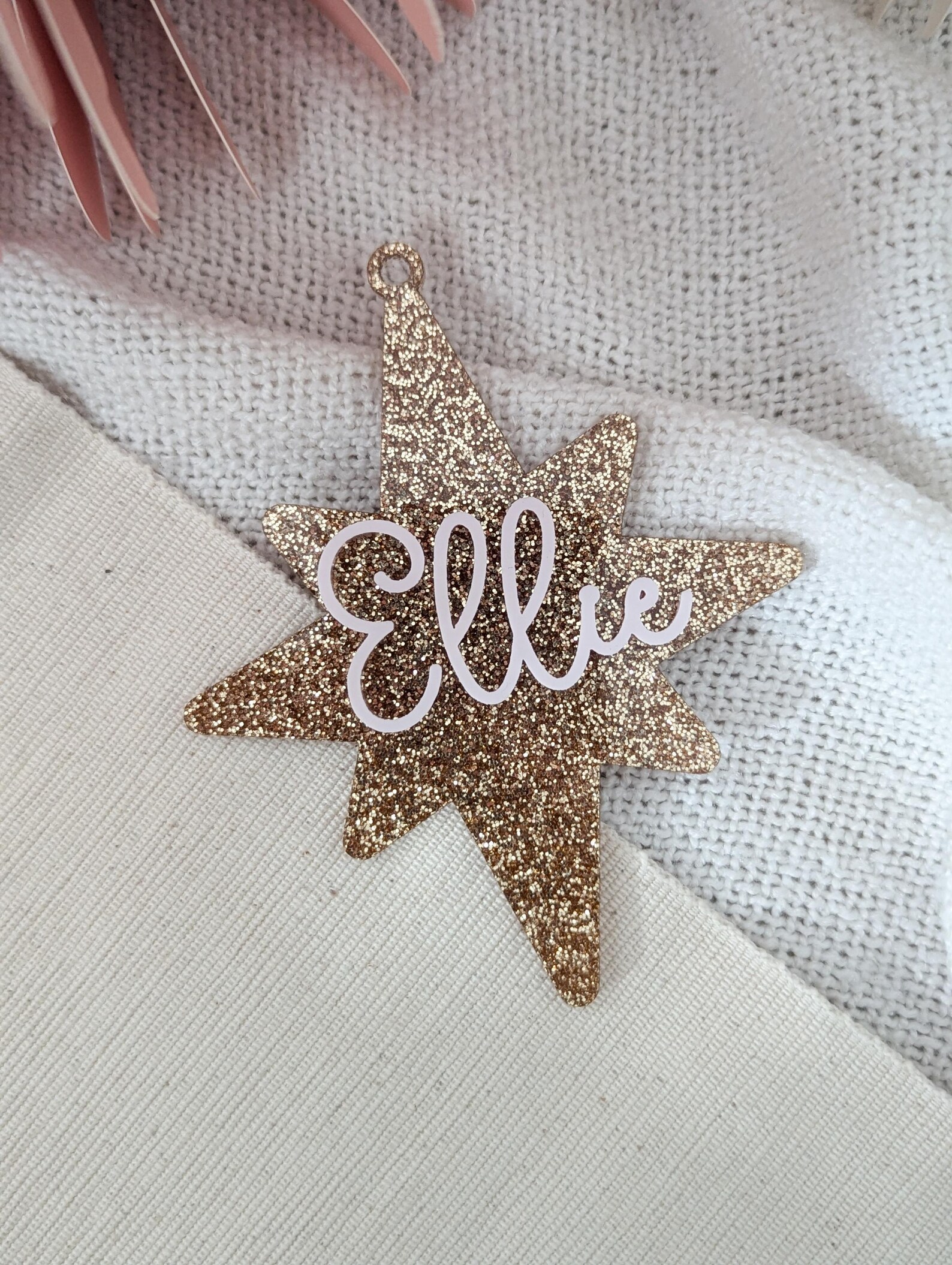Personalized Star Bauble - Custom Christmas Ornament, Acrylic, Engraved ...