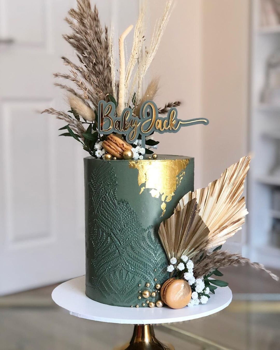 Personalised Double Layer Topper Swirly Style, Wedding Cake Topper ...