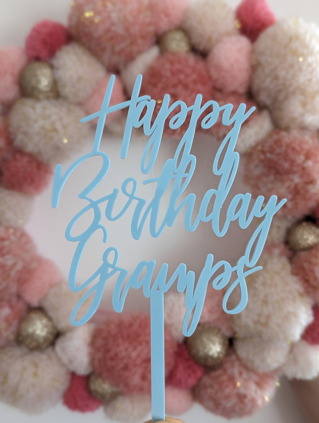 Personalised Single Layer Cake Topper for Birthday Party Wedding Cake ...