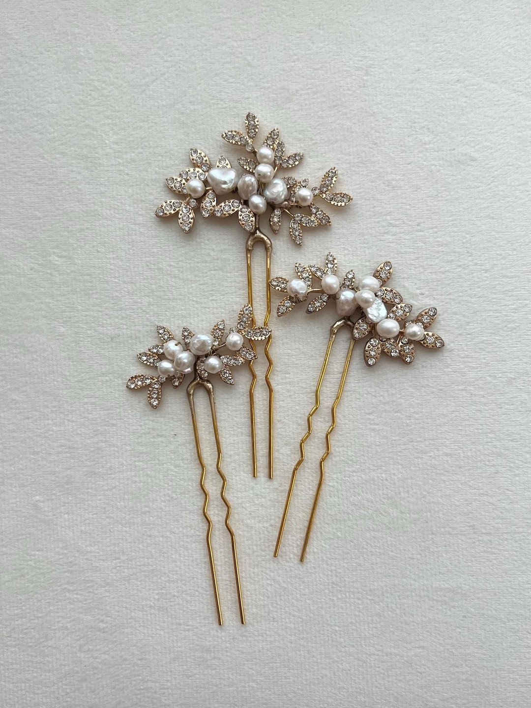 Pearl Bride Hair Pins Set Bridal Jewelry Wedding Accessories ...