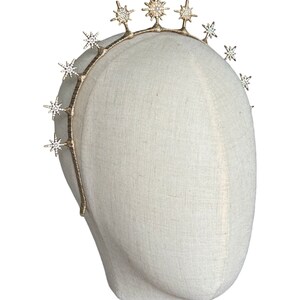 Delicate Star Crown Celestial Wedding Hair Jewelry Bridal Tiara Space ...