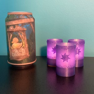 Tangled Lantern Tea Lights Rapunzels Floating Lights Three 3 Purple ...