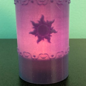 Tangled Lantern Tea Lights Rapunzels Floating Lights Three 3 Purple ...